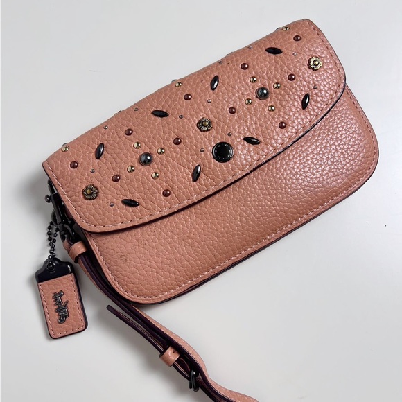 Coach | Bags | Coach 941 Rogue Tearose Wristlet Wallet Card Holder ...